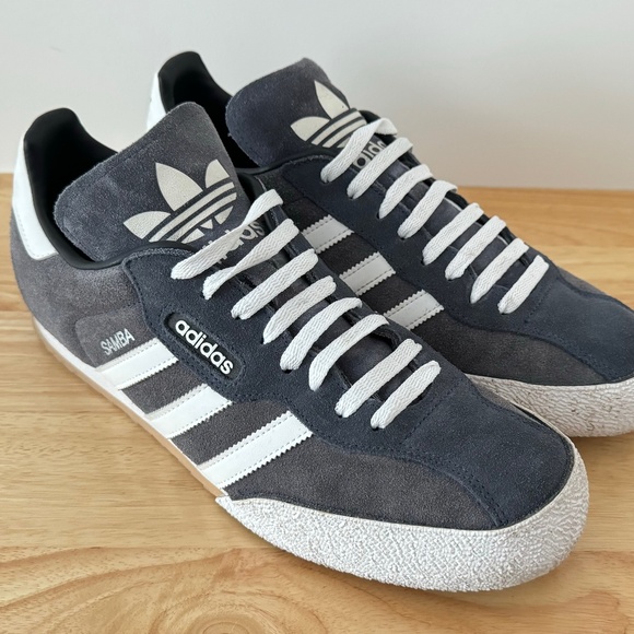 adidas Originals | Shoes | Adidas Samba Suede Blue Us 2 | Poshmark